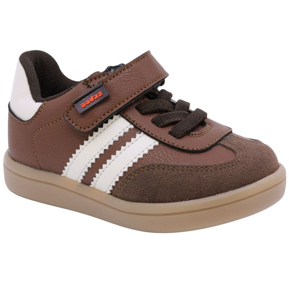 Tenis con Velcro 14-17 Café Audaz