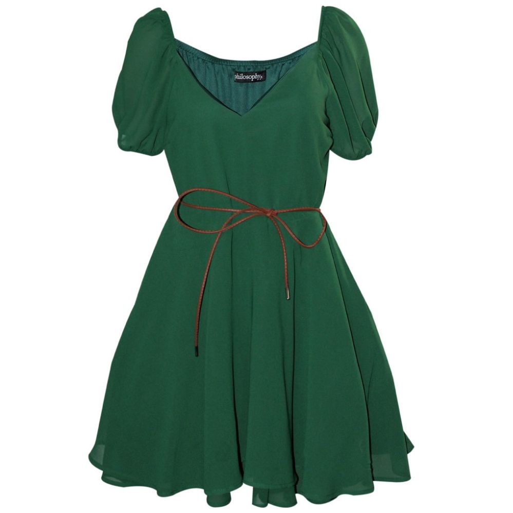 Vestido con Cinturon de Chelsea Philosophy Jr Collec para Mujer Formal