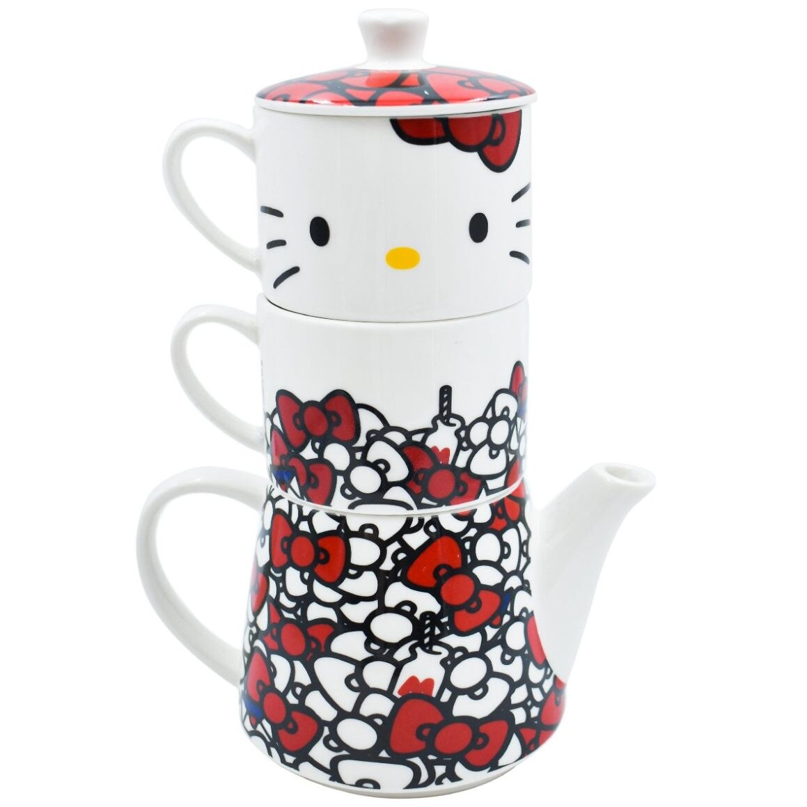 Juego para Té de Porcelana con Caja de Regalo Hello Kitty Fun Kids