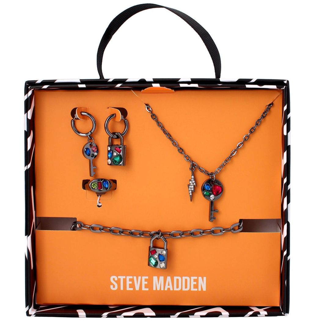 Box Set Marca Steve Madden Color Negro Acabado Pulido