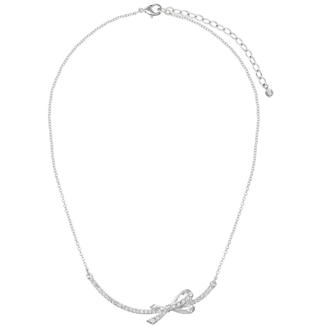 Collar Marca Napier Color Plata Acabado Pavé