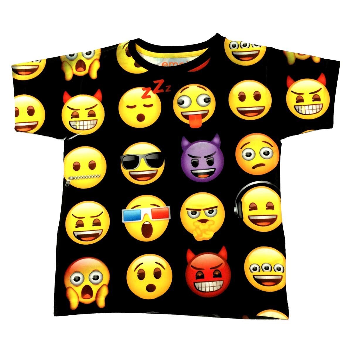Playera Estampada Emoji