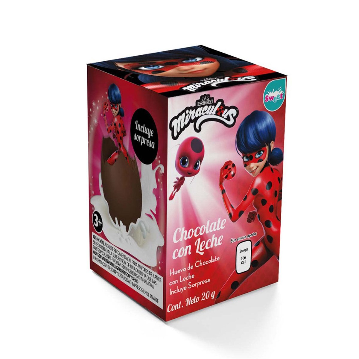 Huevo de chocolate miraculous lady bug sweet - Sears