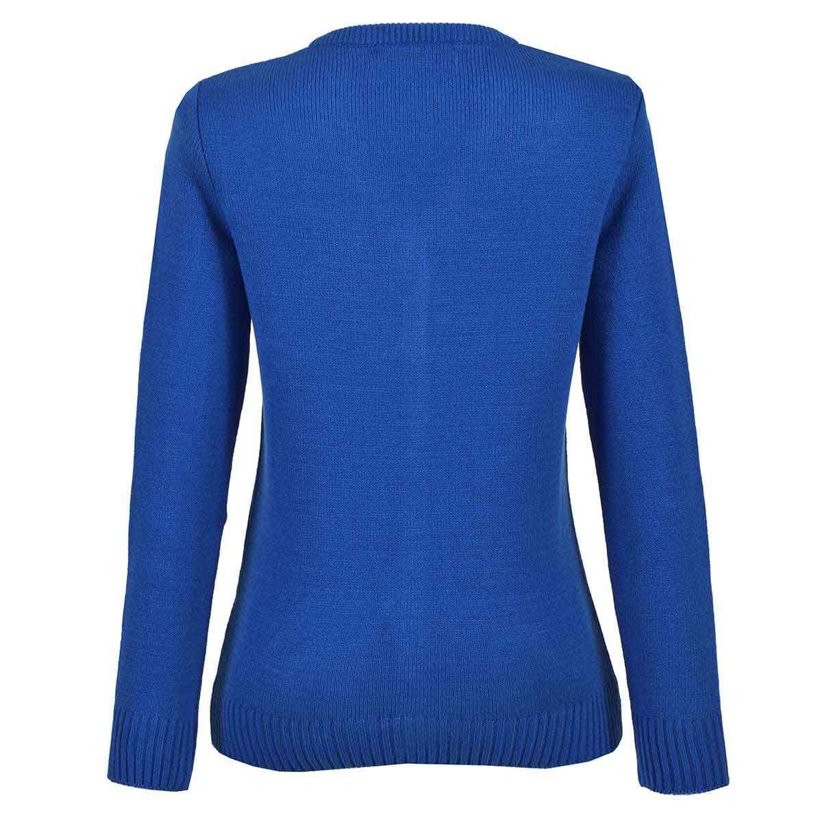 Suéter azul medio abierto royal polo club - Sears