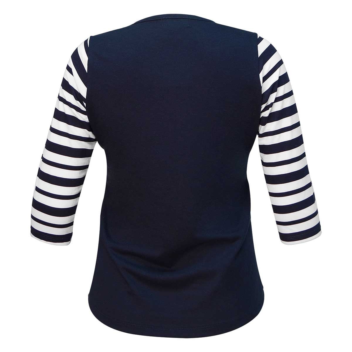 Playera a rayas manga 3/4 royal polo club - Sears