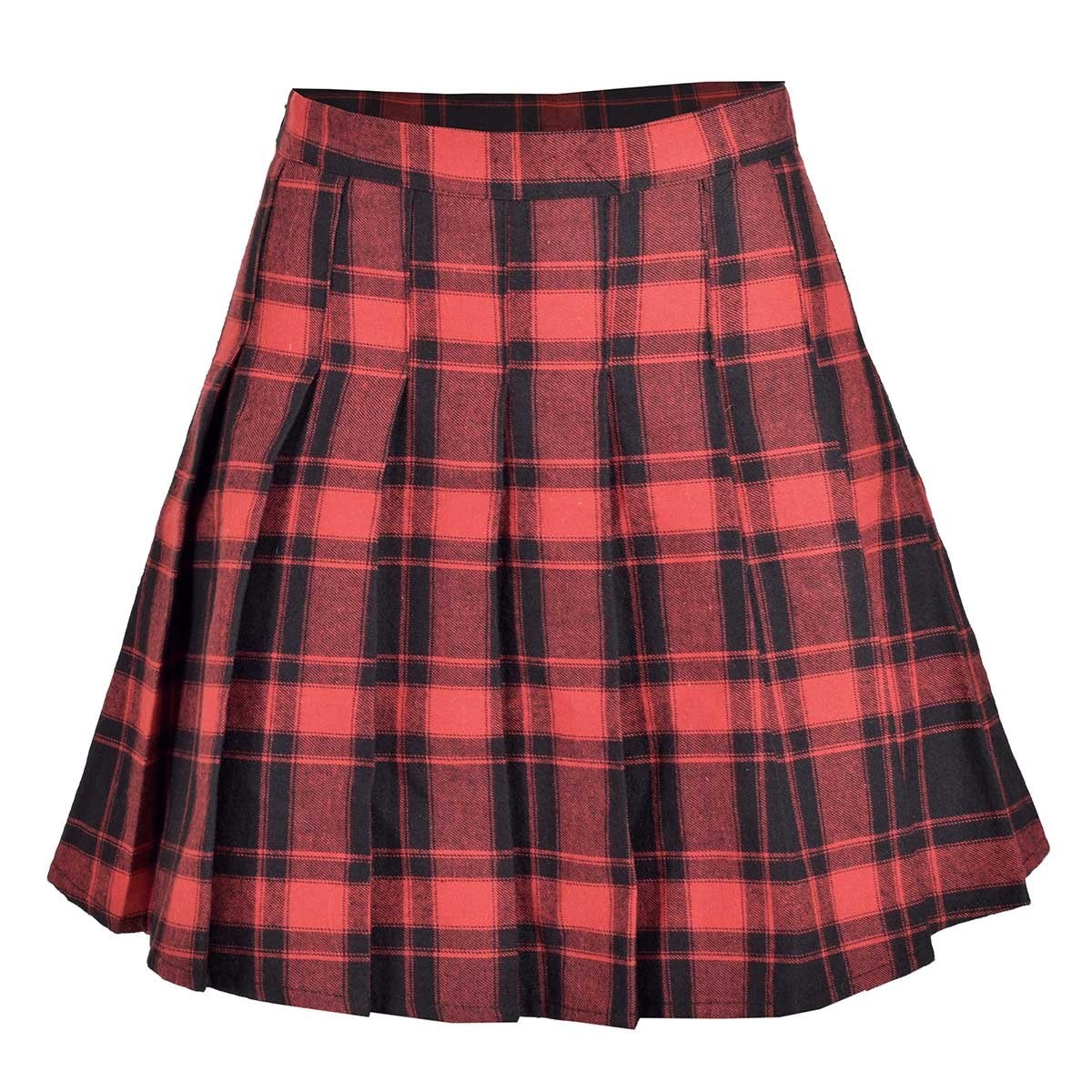 Falda corta de cuadros studio si - Sears