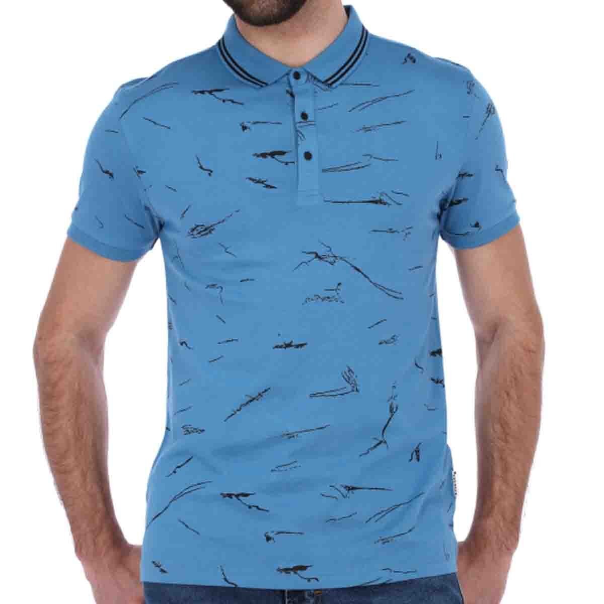 Playera tipo polo color azul generra para caballero - Sears