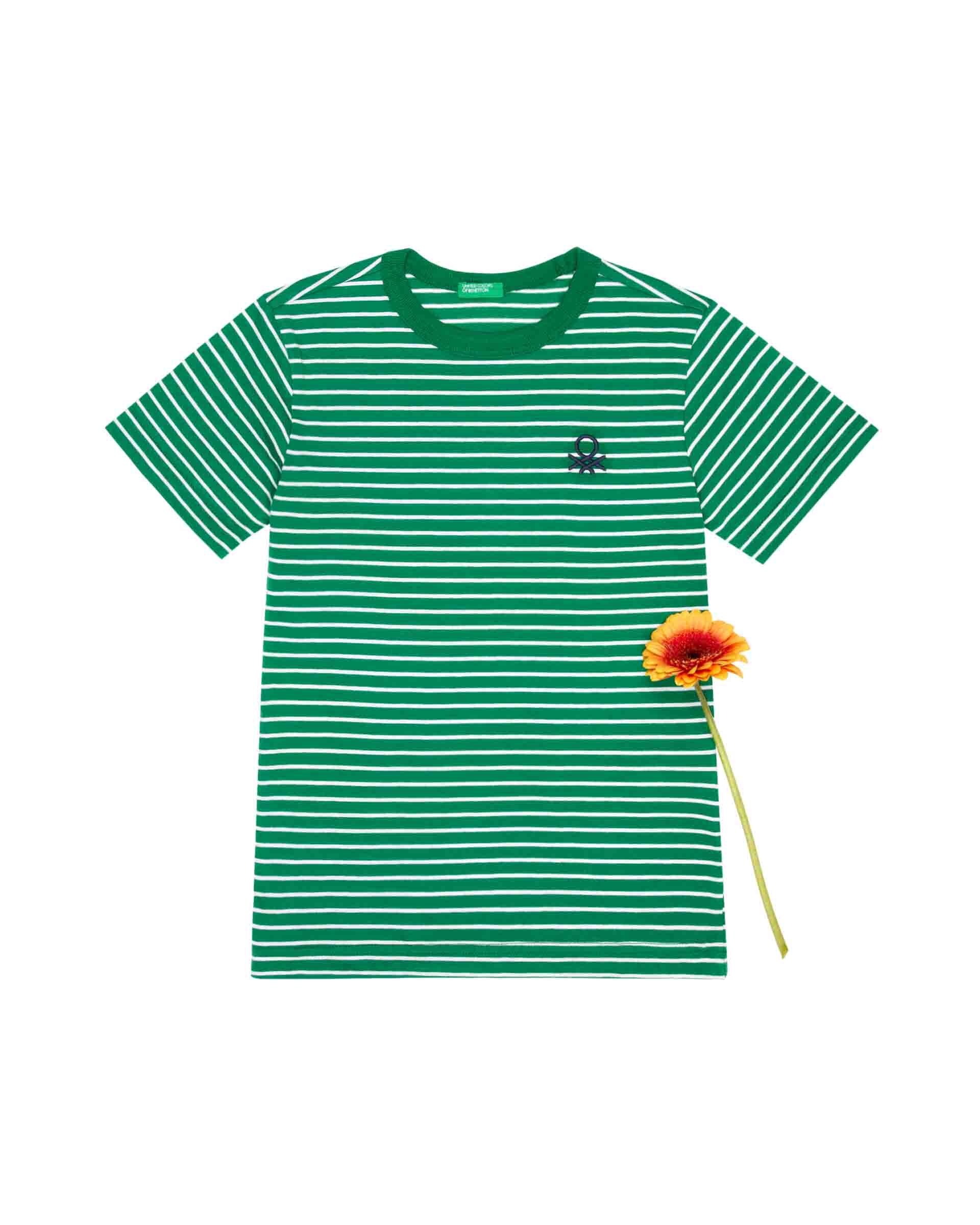 Playera color verde benetton - Sears