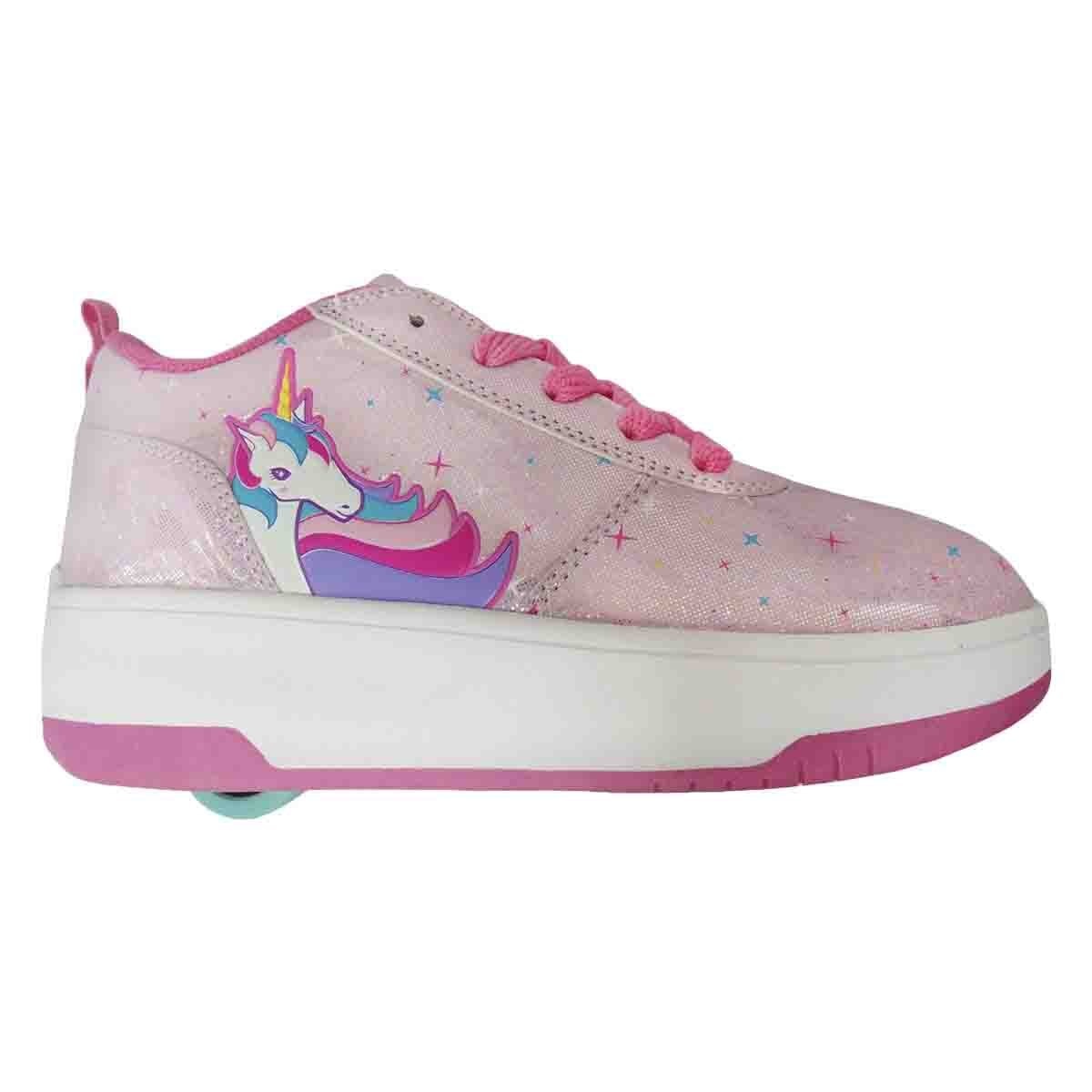 Tenis patin unicornio para niña color rosa pop hellys - Sears