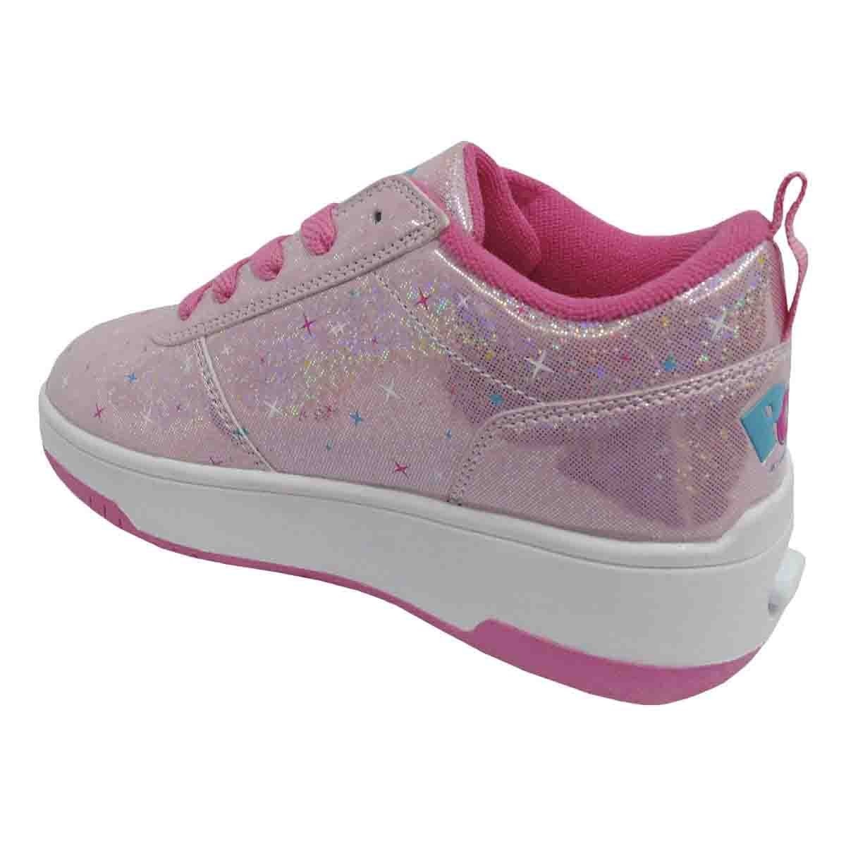 Tenis patin unicornio para niña color rosa pop hellys - Sears