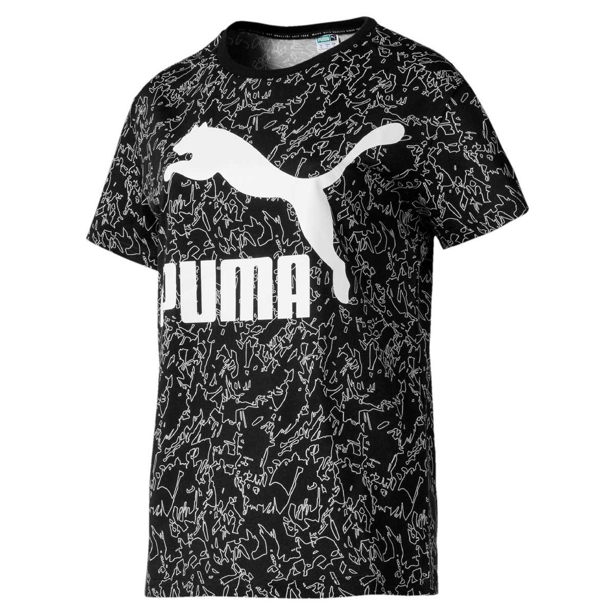 Playera negra casual classics logo puma - dama - Sears