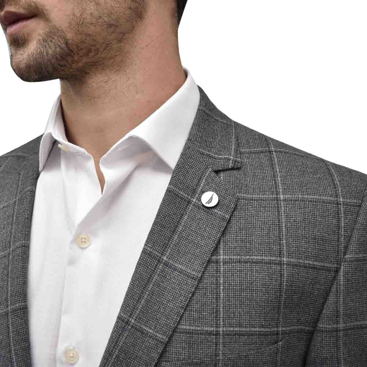 Saco slim gris obscuro nautica para caballero - Sears