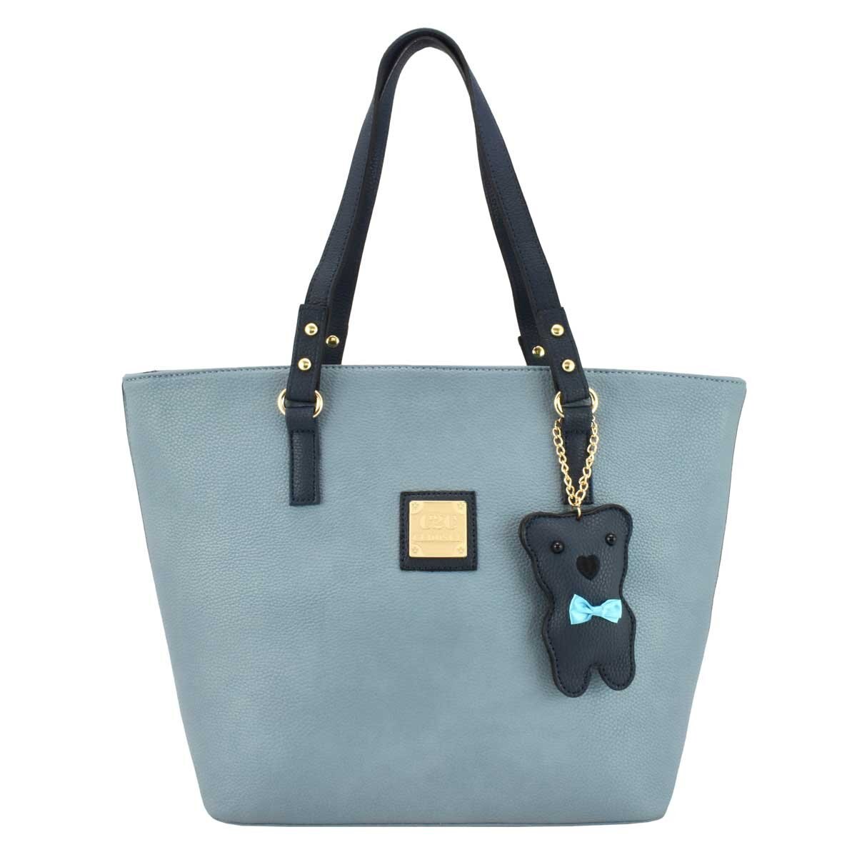Bolso tote azul con colgante de oso c2c - Sears