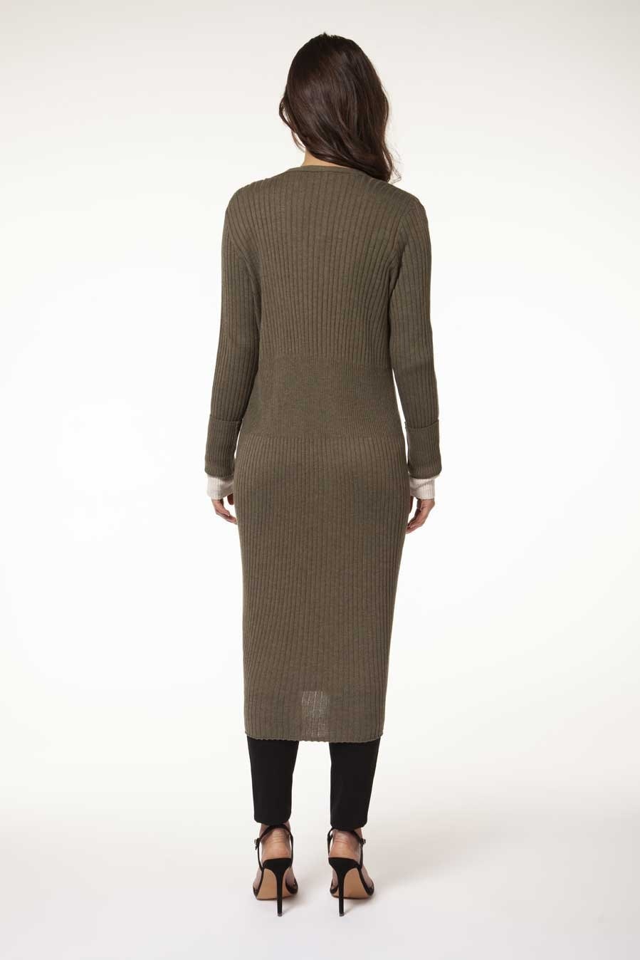 Sueter largo abierto black tape para dama - Sears