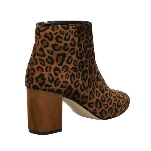 Botín Animal Print con Cierre Lateral Gianni Bini