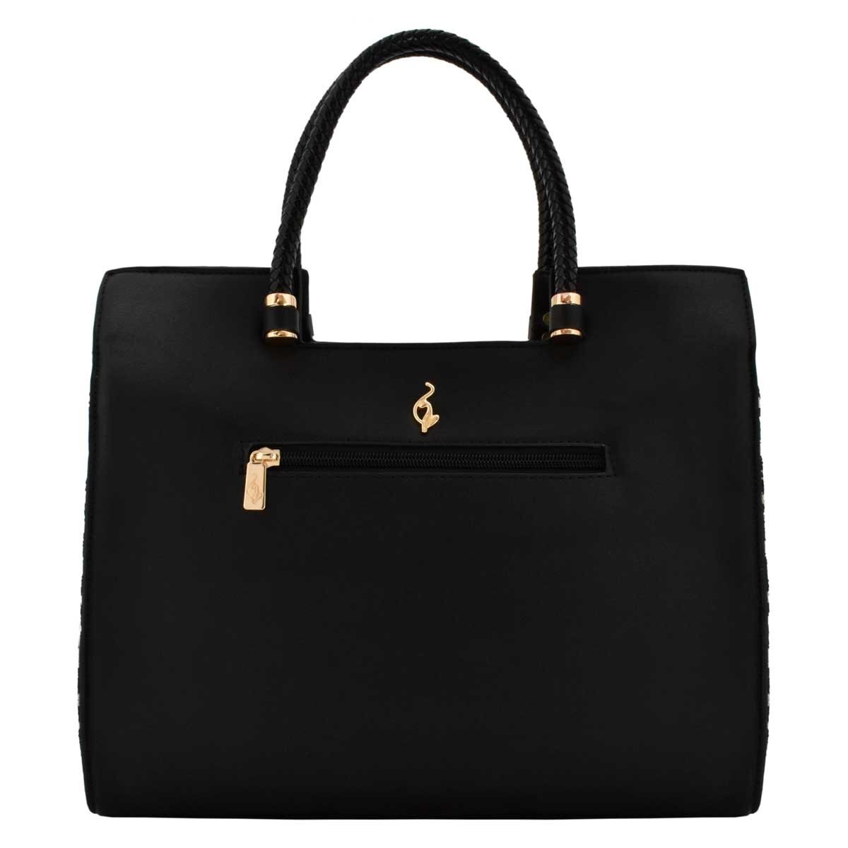 Bolsa tote negra con textura lateral baby phat - Sears