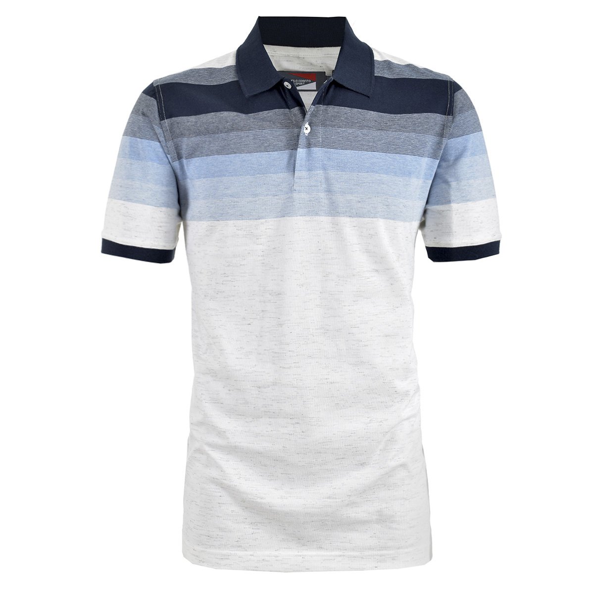 Playera Polo Rayada Carlo Corinto Sport para Caballero