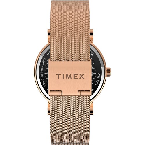 Reloj Oro Rosado con Flores para Dama Timex