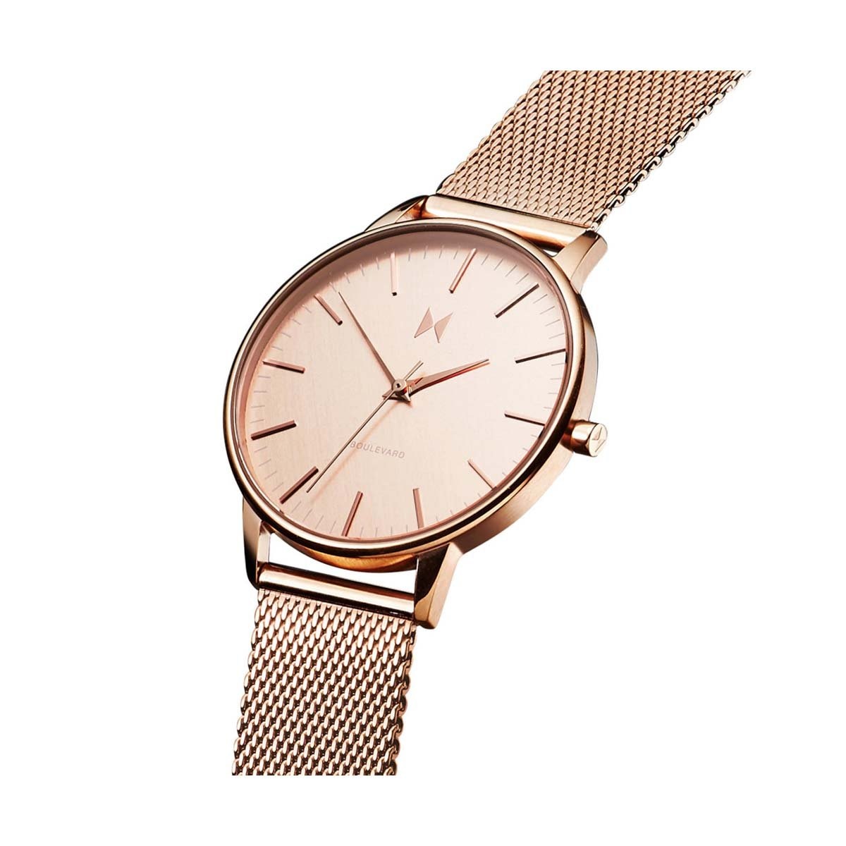 Reloj oro rosa con carátula rosa para dama mvmt boulevard - Sears