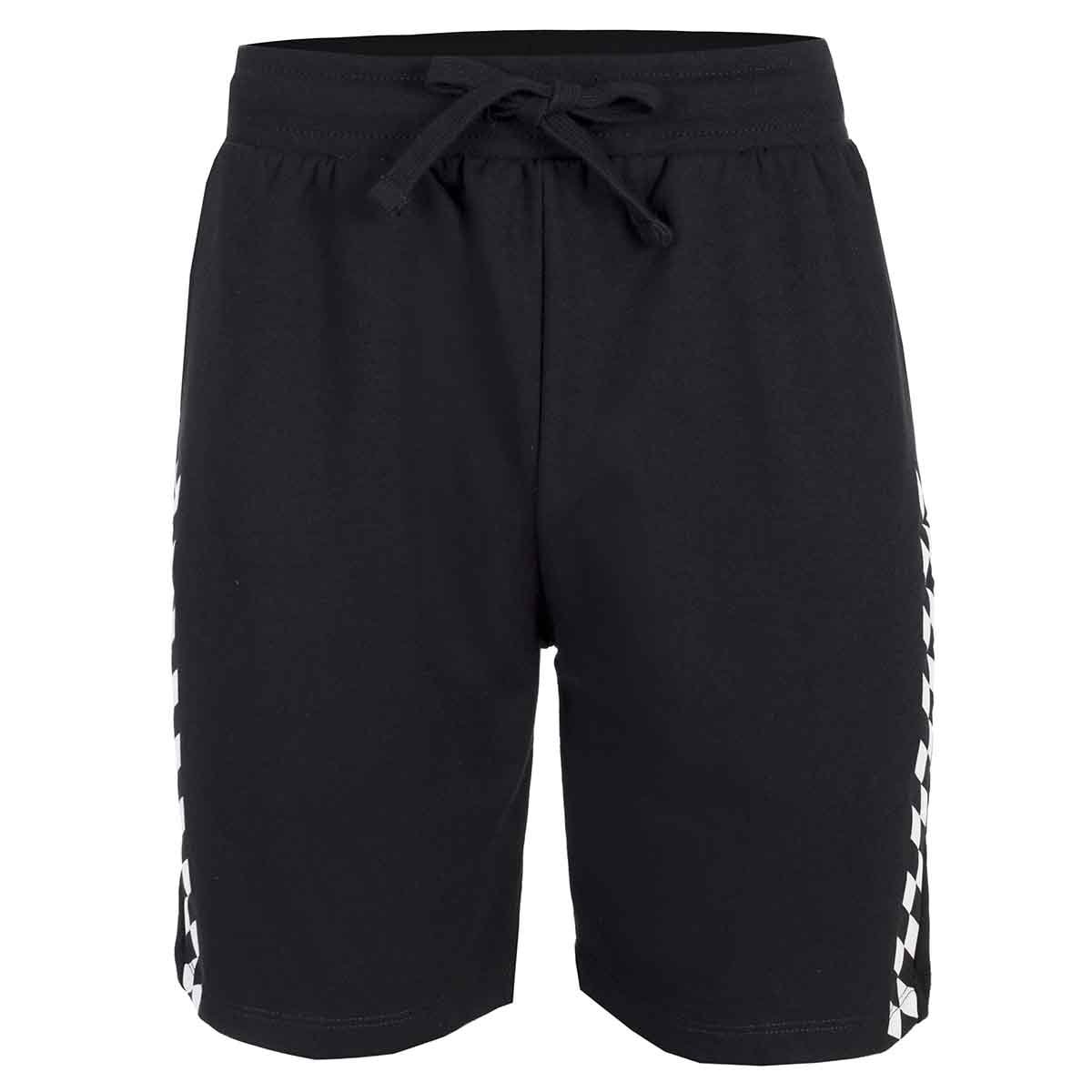 Short Negro para Caballero con Estampado Blanco en Costados Fukka
