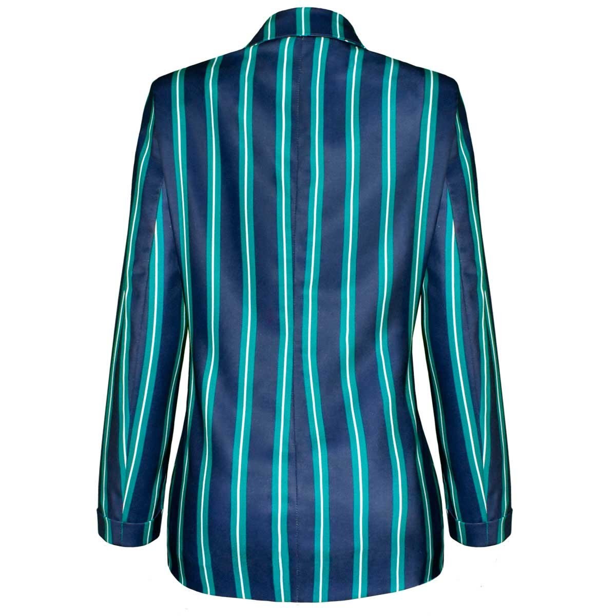 Saco largo a rayas con solapa studio si para dama - Sears