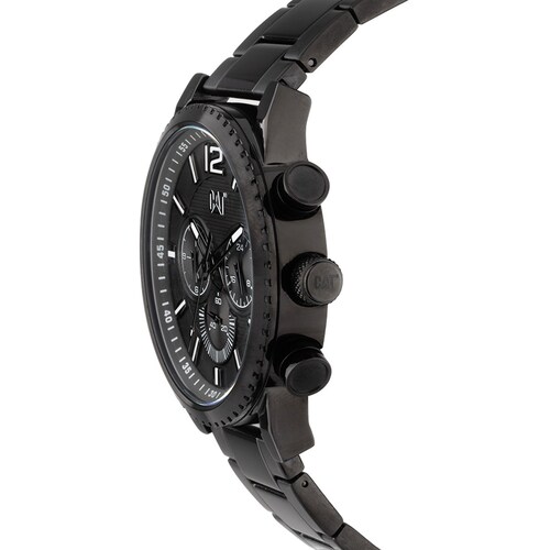 Reloj para Caballero con Extensible Negro de Acero Caterpillar