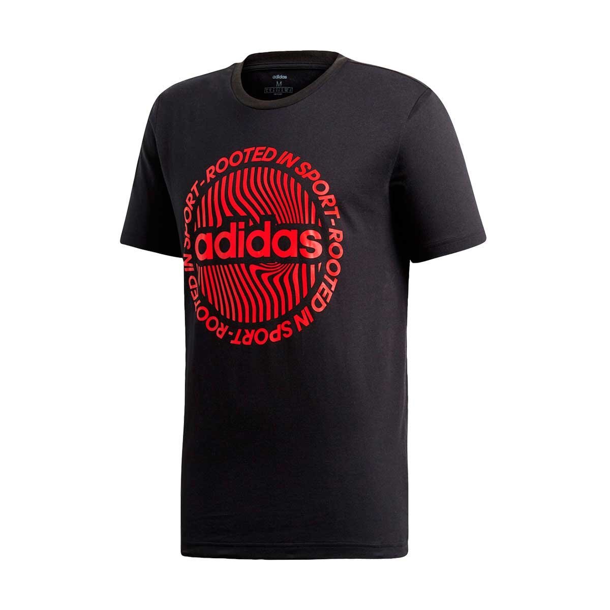 Playera Negra con Logo Training Adidas - Caballero