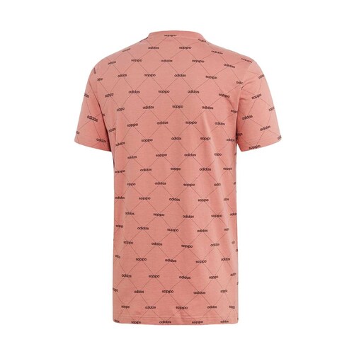 Playera Rosa con Logos Training Adidas - Caballero