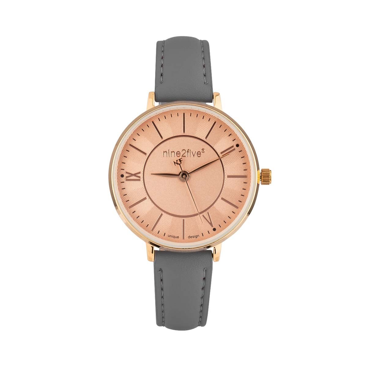 Reloj Gris Obscuro para Dama Nine To Five