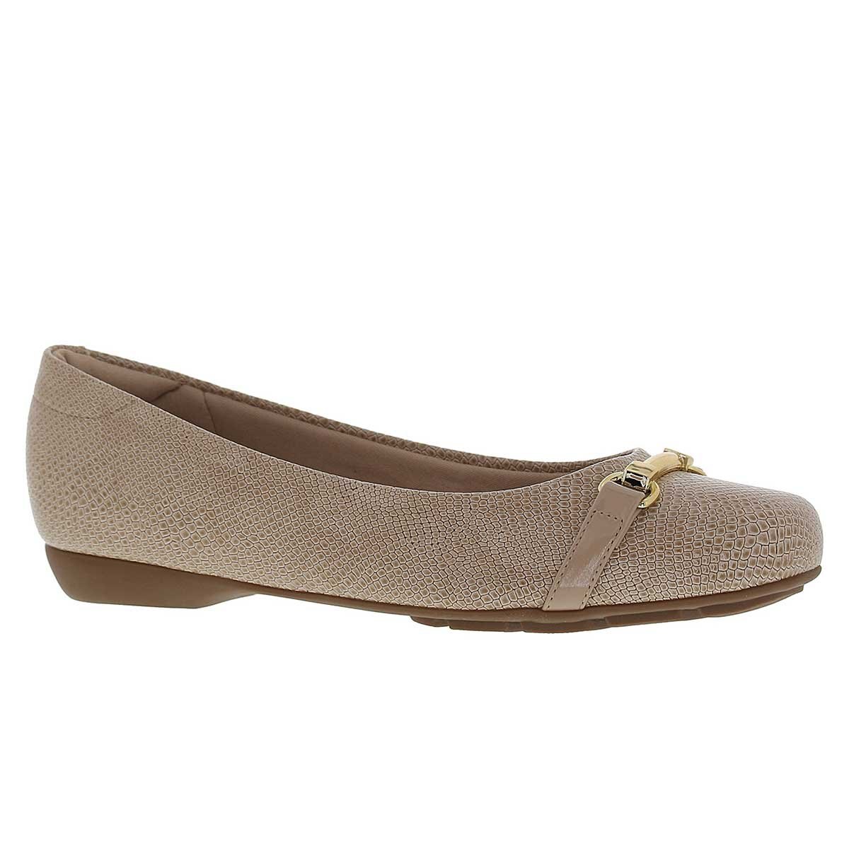 Balerina Beige Lisa con Herraje Modare