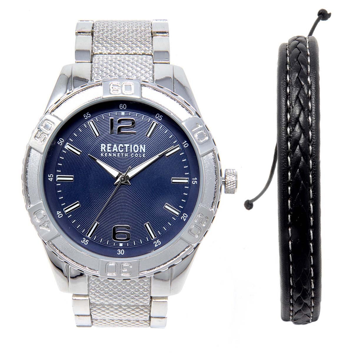 Reloj para caballero con extensible de acero inoxidable plata kenneth ...