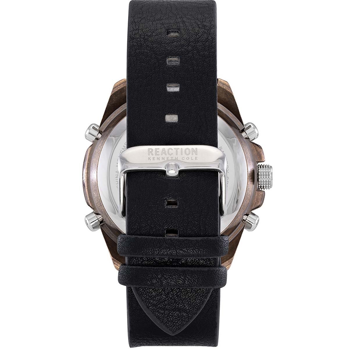 Reloj para caballero con correa de piel negro kenneth cole reaction - Sears
