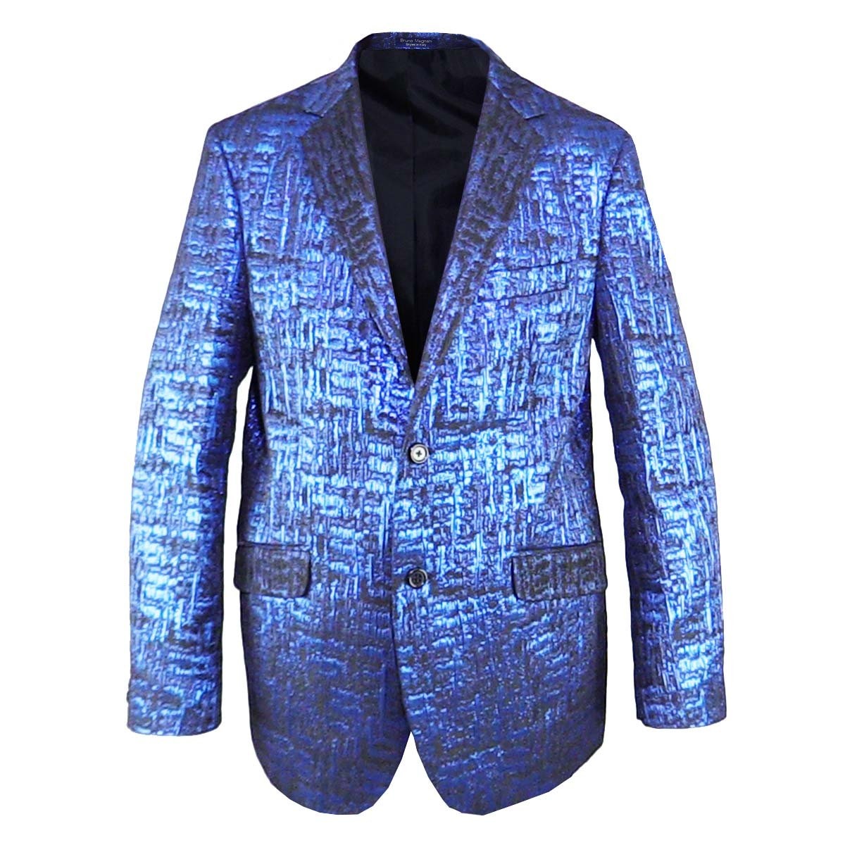 Saco de Vestir para Caballero Bruno Magnani Color Azul con Negro