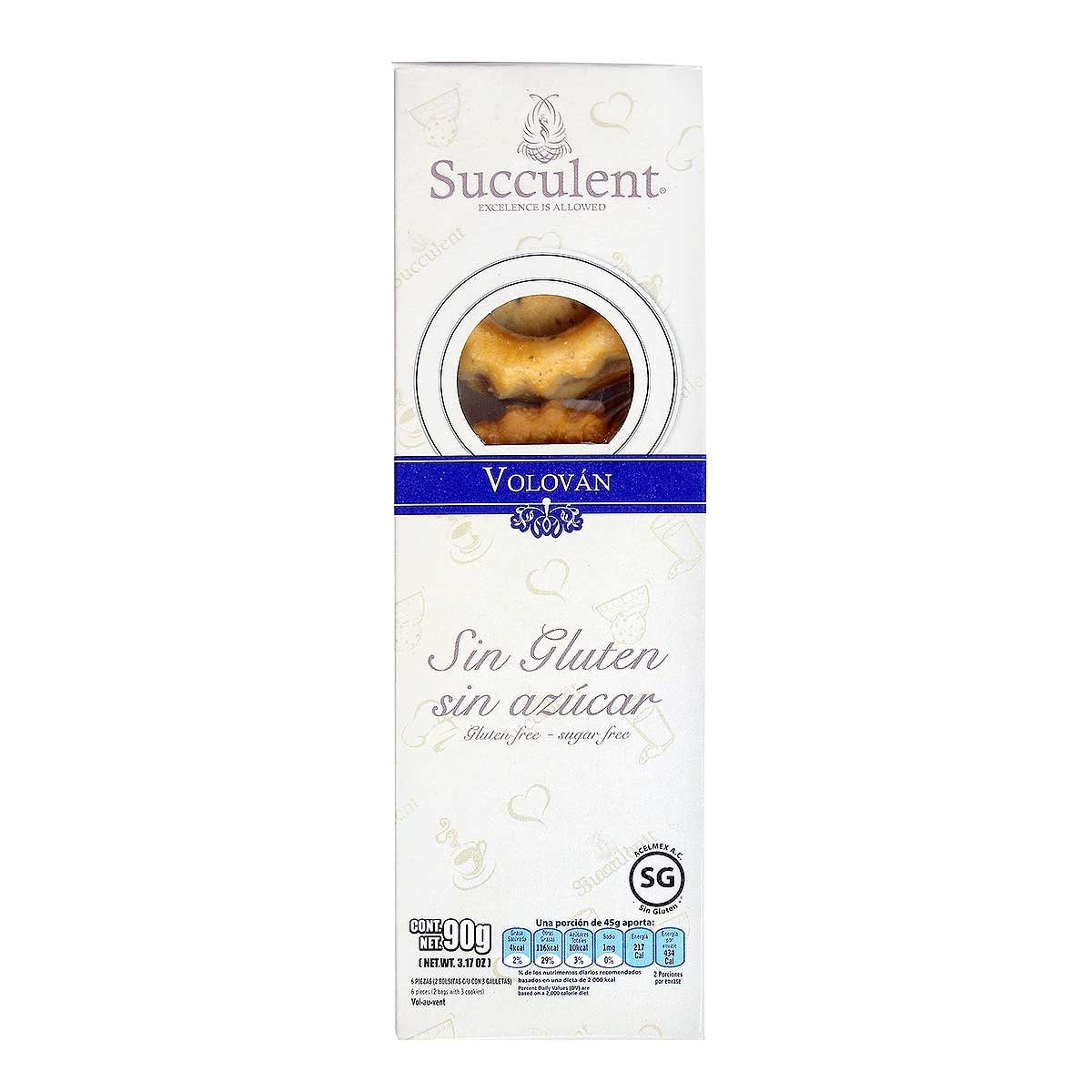 Volovan Sin Gluten Sin Azúcar 60 G Succulent