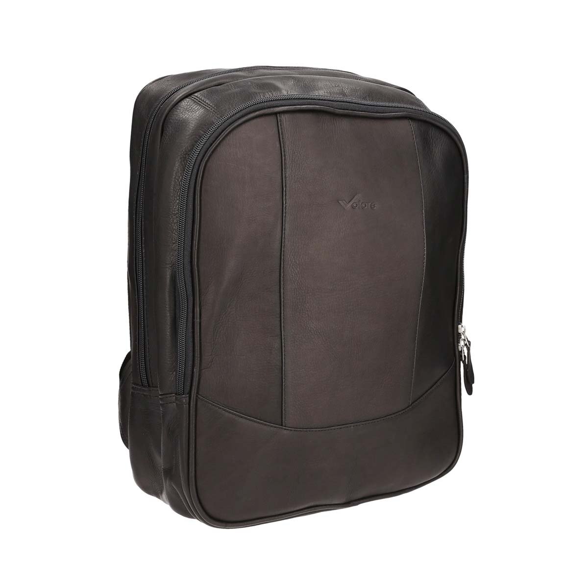 Backpack Bruno Magnani 100% Piel Negro Bruno Magnani
