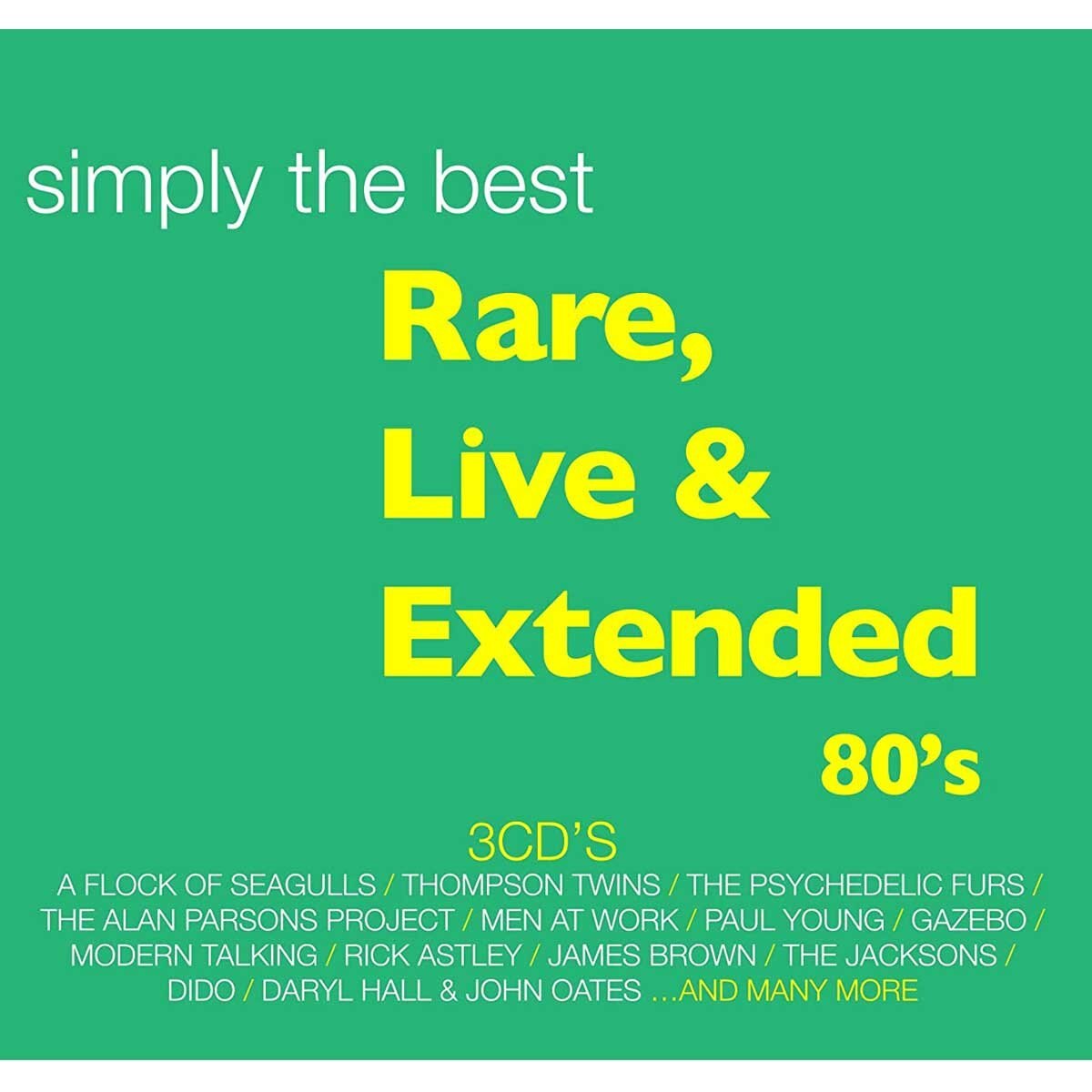 3Cd\'s Simply The Best Rare Live & Extended 80\'s