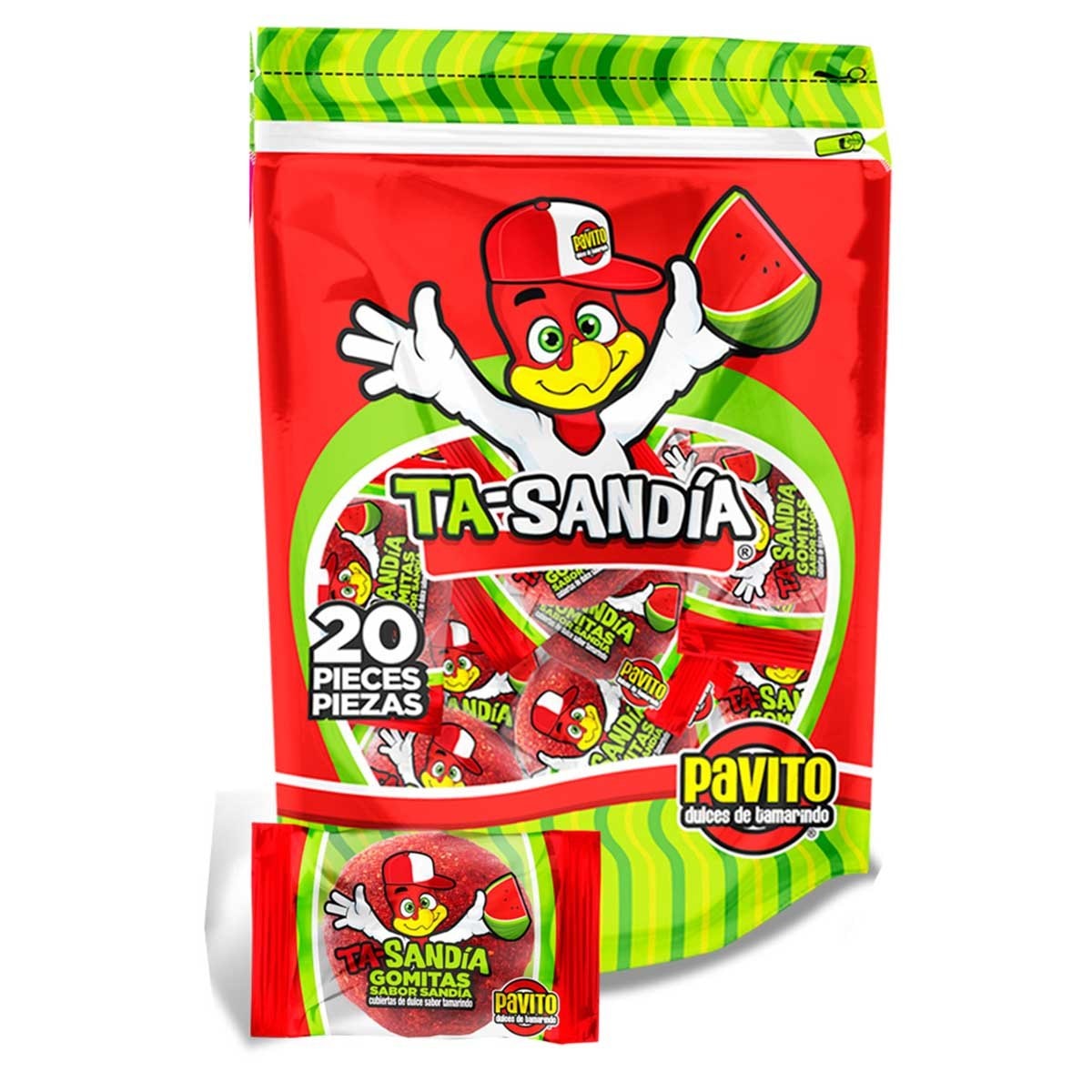 Gomita con Tamarindo Sabor Sandia 90 Gr Dul-Tama Pavito