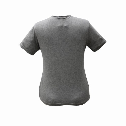 Playera Gris Lisa con Bordado Loren´s para Dama