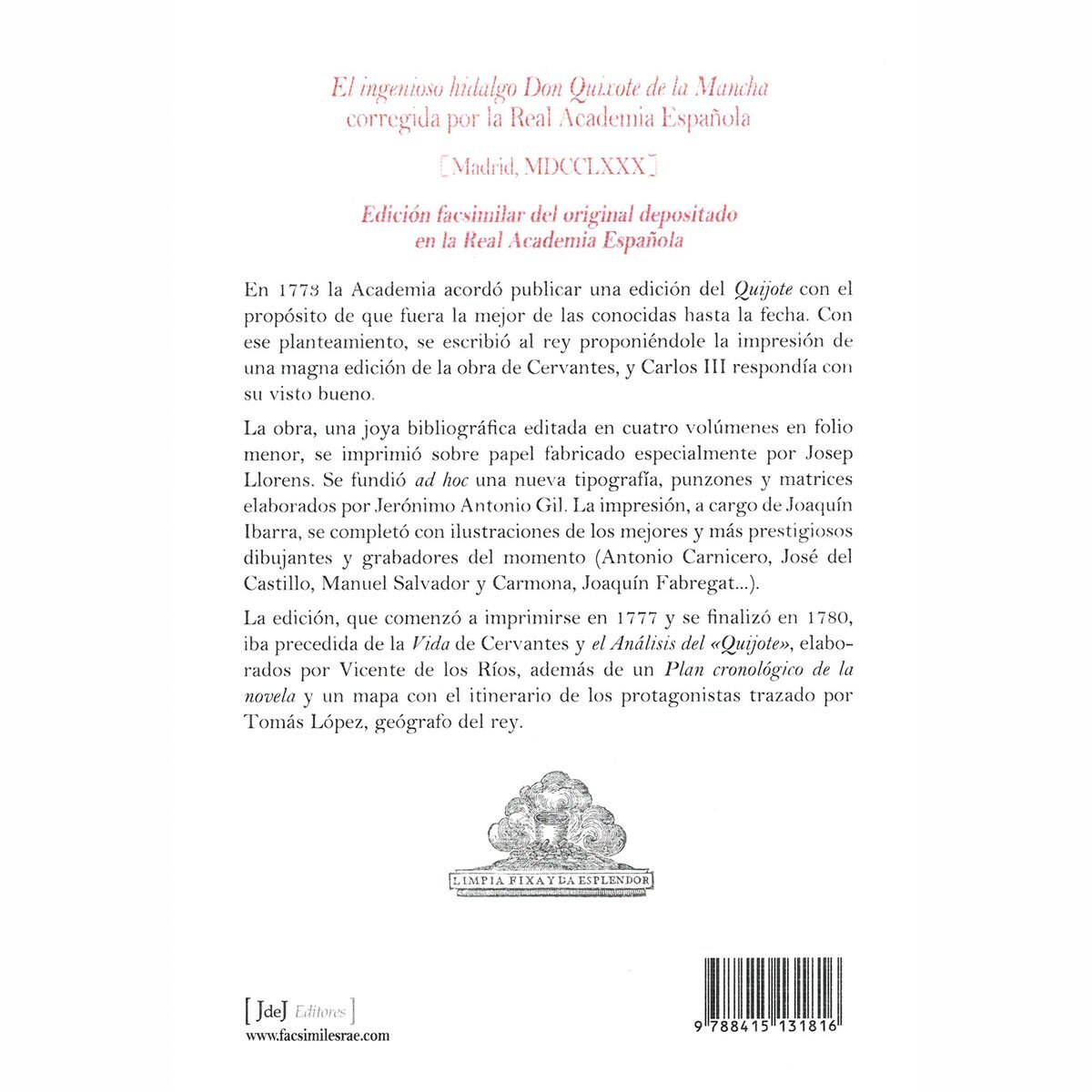 El quijote de la rae- tomo 3 (ed. ilustrada e impresa por ibarra, 1780 ...