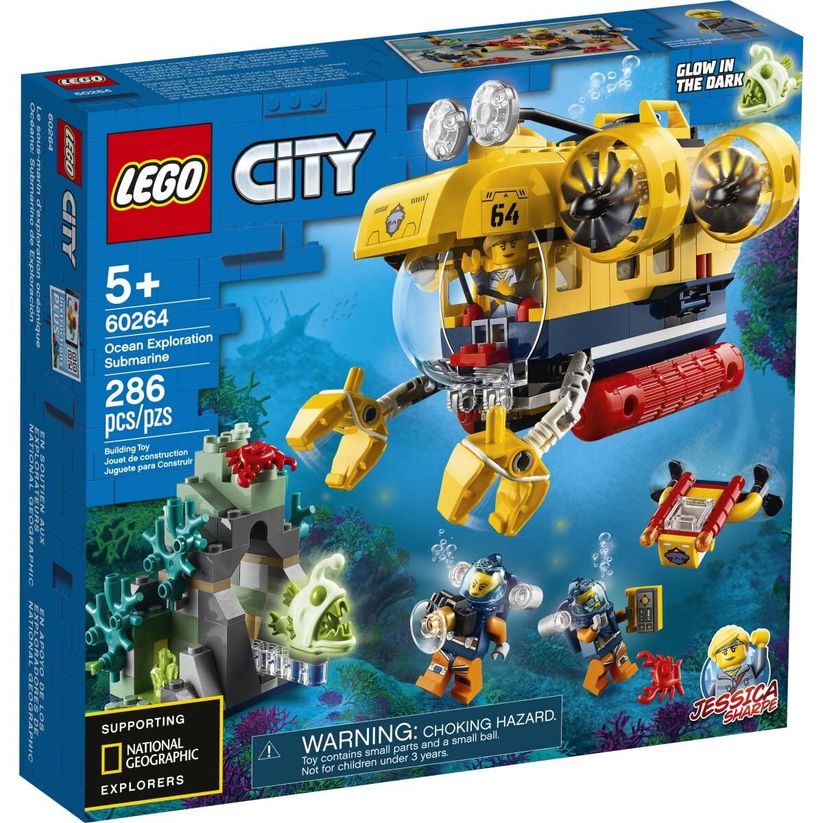 Océano: submarino de exploración lego lego city - Sears
