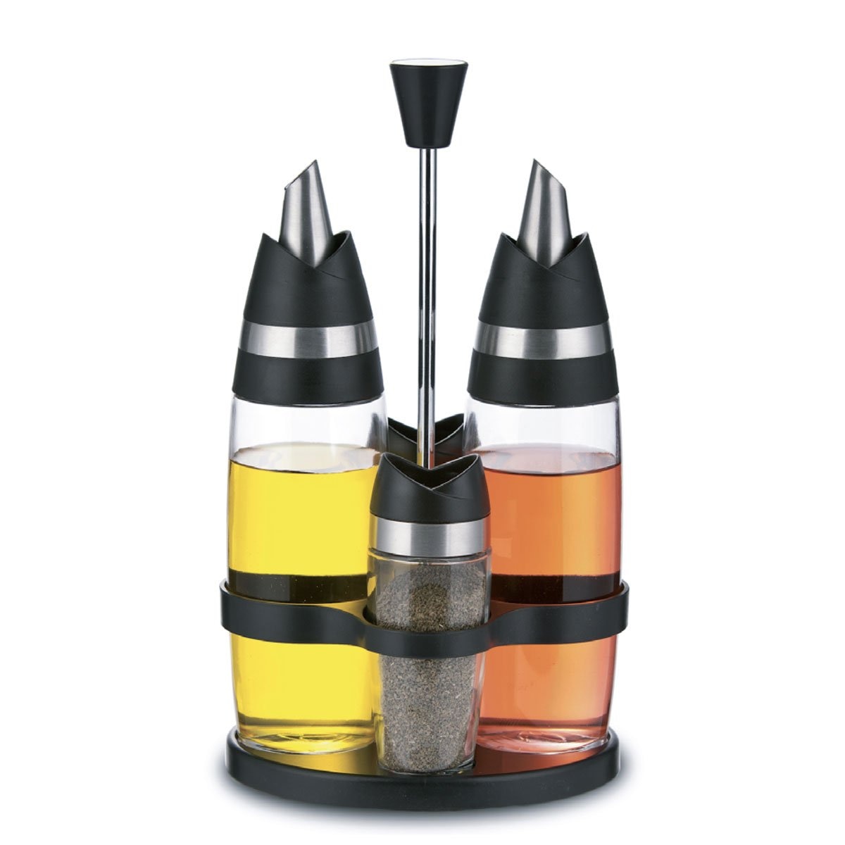 Set 5 Piezas Porta Condimentos Premium con Stand Swissland