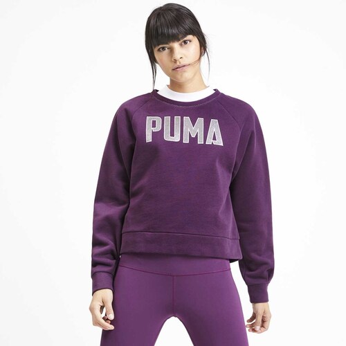 Sudadera Morada Casual Puma para Dama