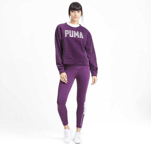 Sudadera Morada Casual Puma para Dama