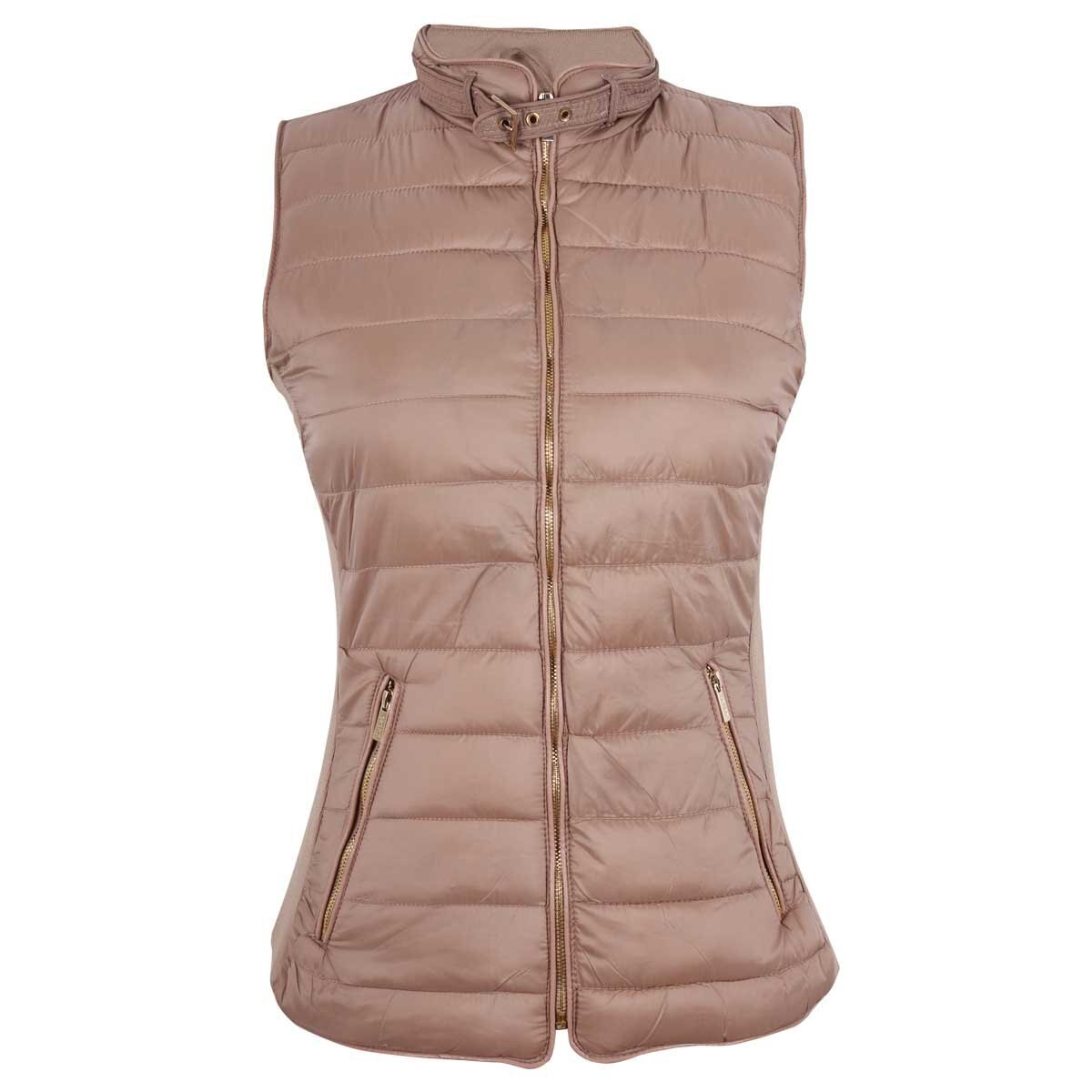 Chaleco Rosa Cuello Mao Diseño Liso Basel