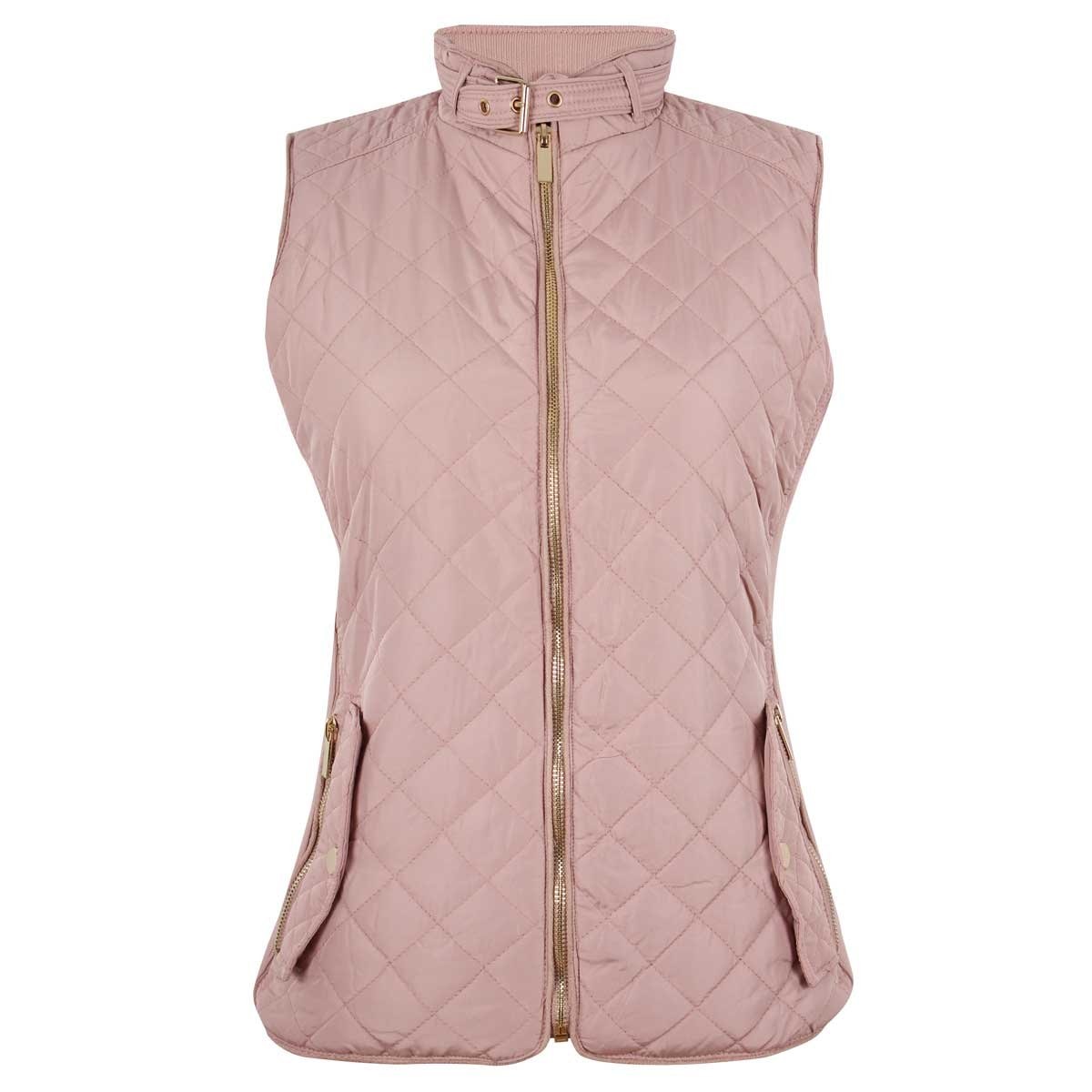 Chaleco Rosa Claro Cuello Mao Diseño Lisa Just By Basel