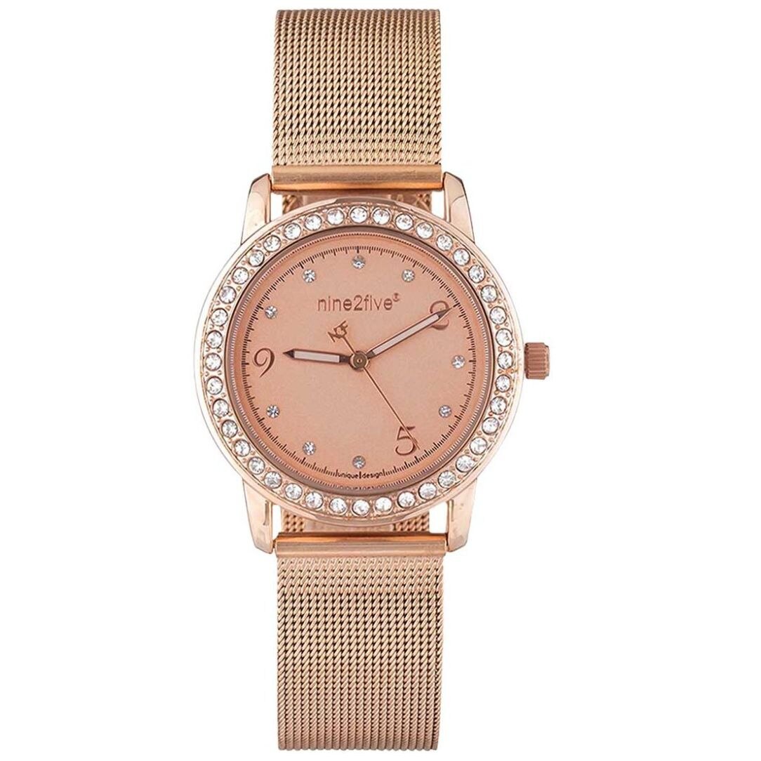 Reloj Oro Rosa para Dama Nine To Five Modelo As19U14Rgbl