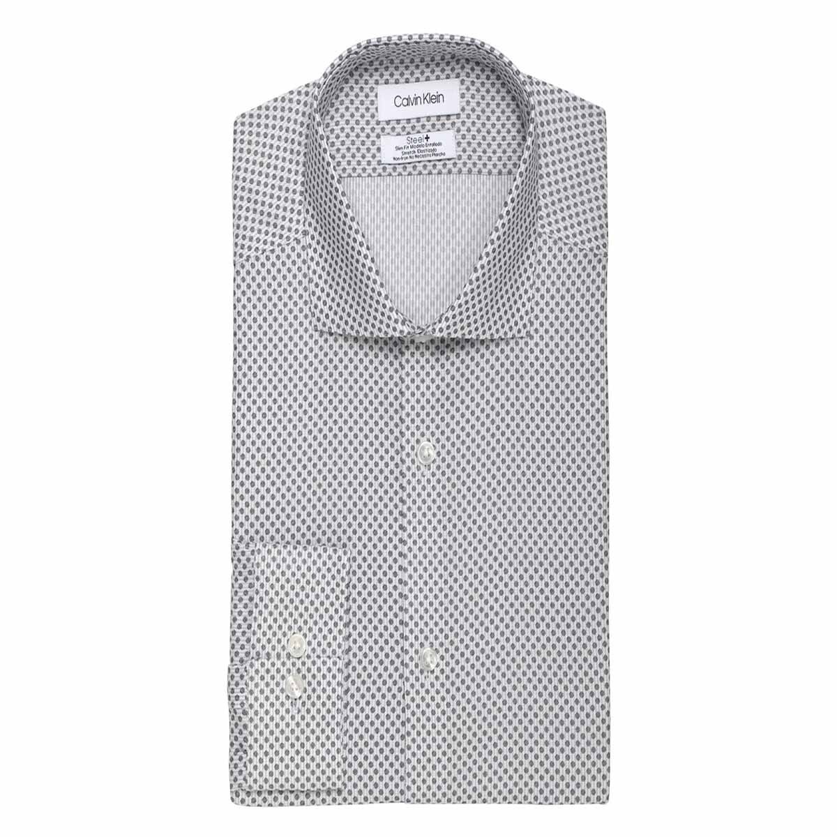 Camisa Gris Combinado Slim Fit Calvin Klein para Caballero Modelo ...