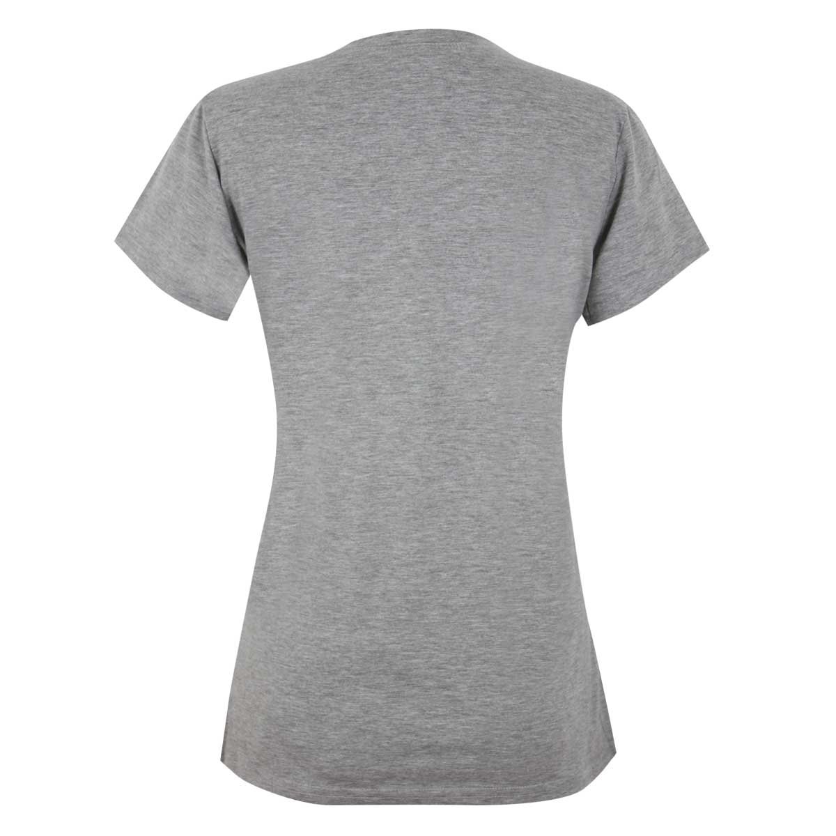 Playera gris de manga corta diseño liso just by basel para dama - Sears