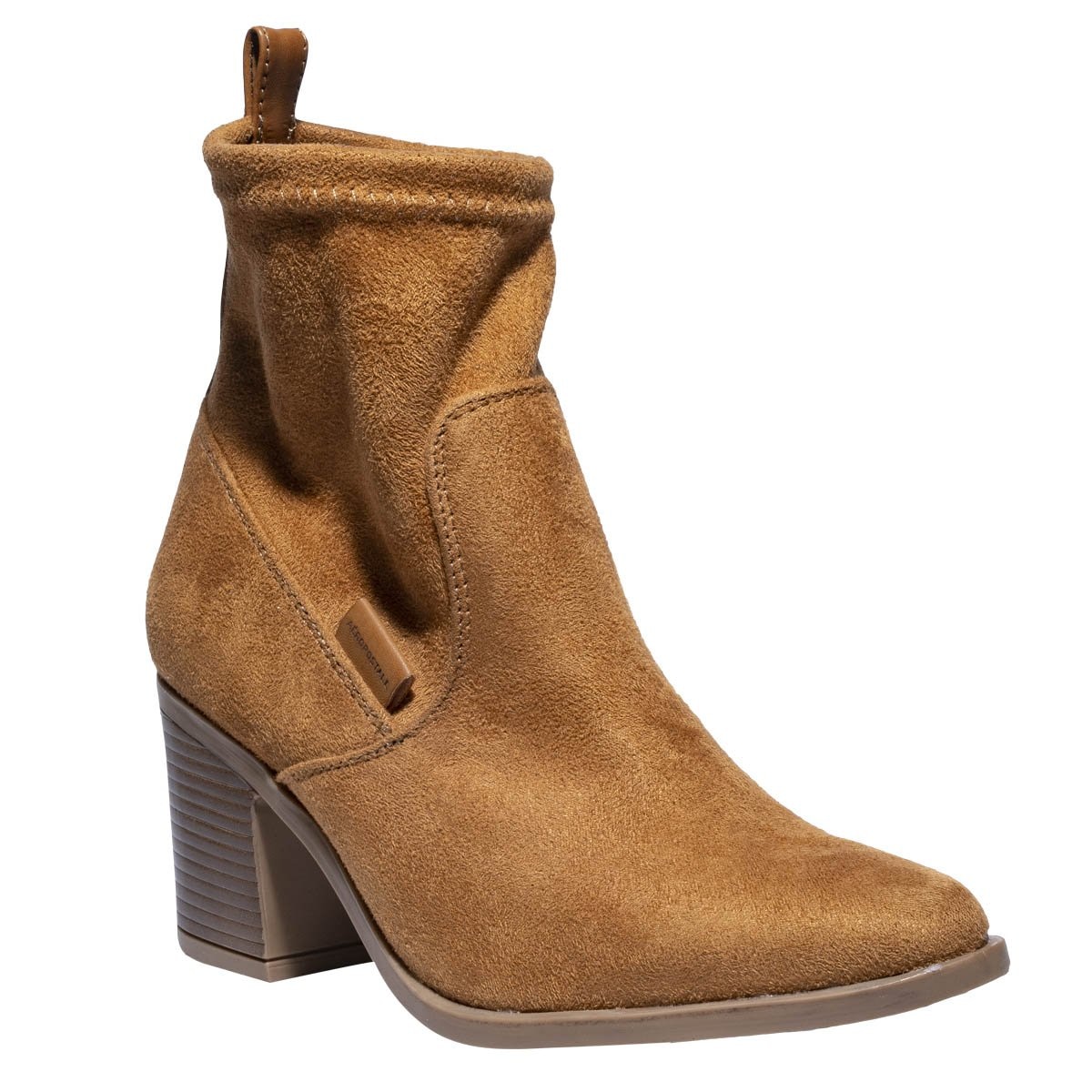 Botín Liso con Tacón Color Camel Aeropostale