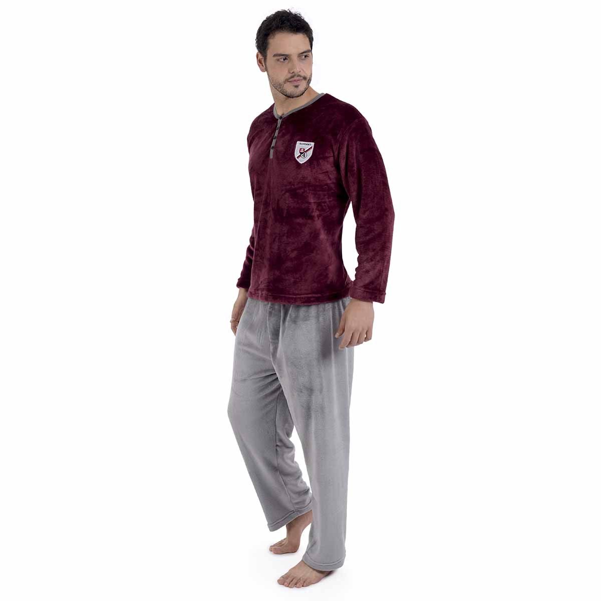 Pijama Playera Manga Larga Y Pantalón Flanel para Caballero Star West ...